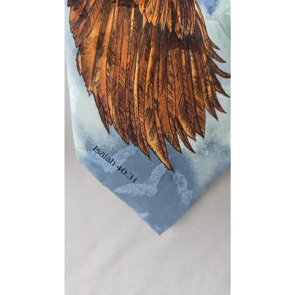 Unknown | Accessories | Tie Mens Blue Sky Eagle Isaiah 43 Silk ...